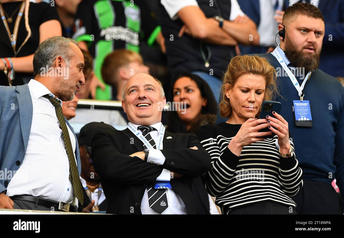 Newcastle United CEO Darren Eales and Amanda Staveley Director of ...