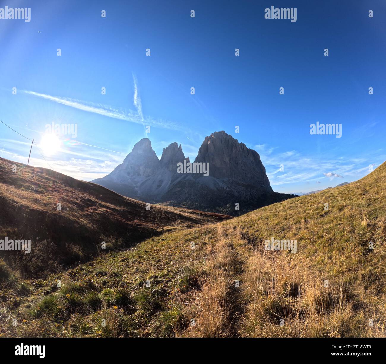 Beautiful landscape of Italian dolomites-with mountain meadows,lakes ...