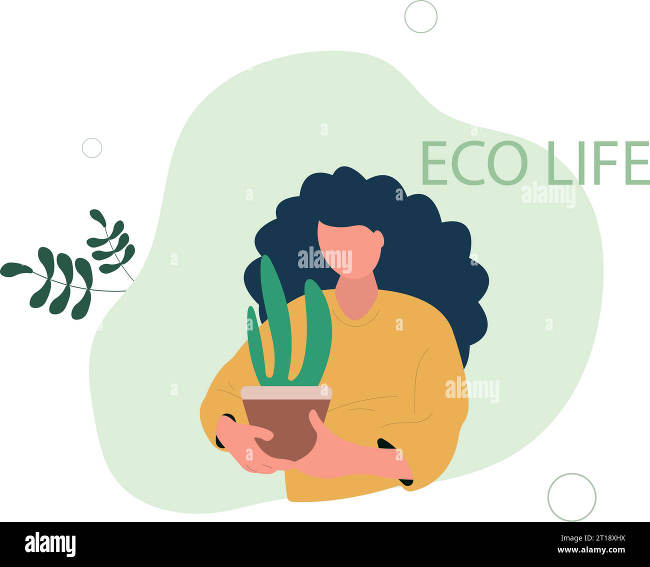 Planting and nurturing Stock Vector Images - Alamy
