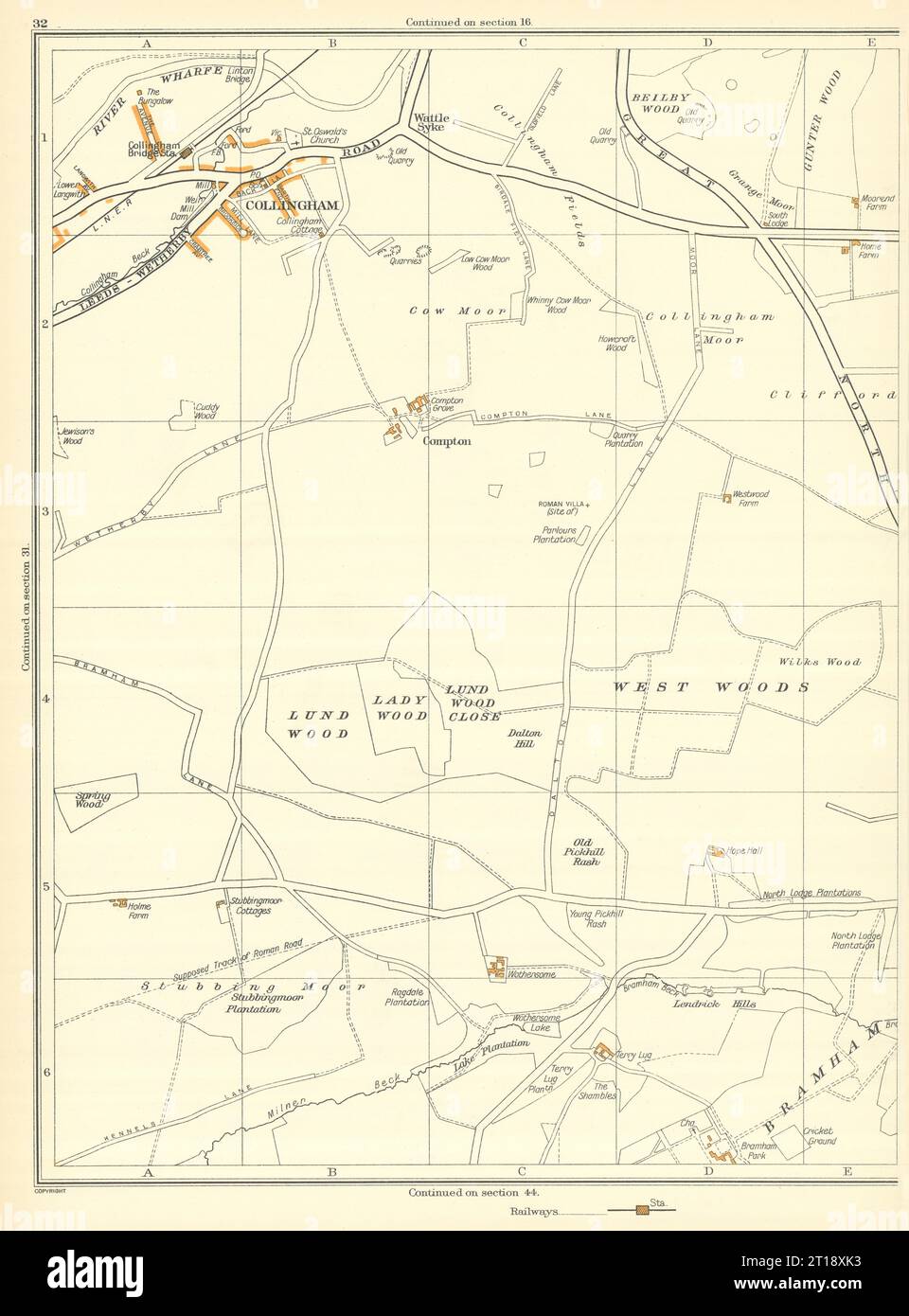 Map of compton hi-res stock photography and images - Alamy
