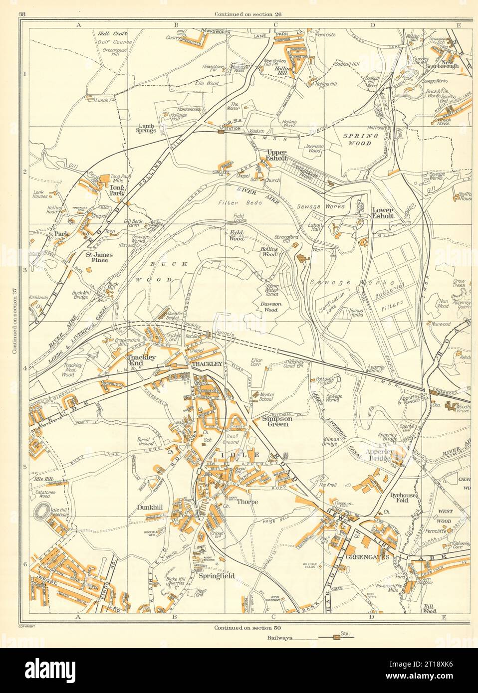 YORKSHIRE Simpson Green Thorpe Dunkhill Thackley Esholt Idle Greengates ...