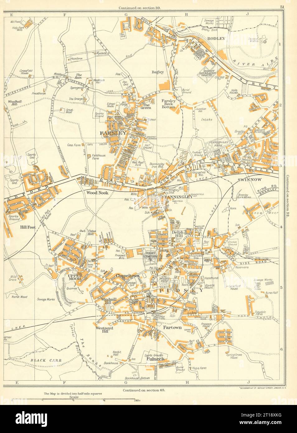 YORKSHIRE Pudsey Farsley Stanningley Swinnow Fartown Fulneck Upper Moor ...