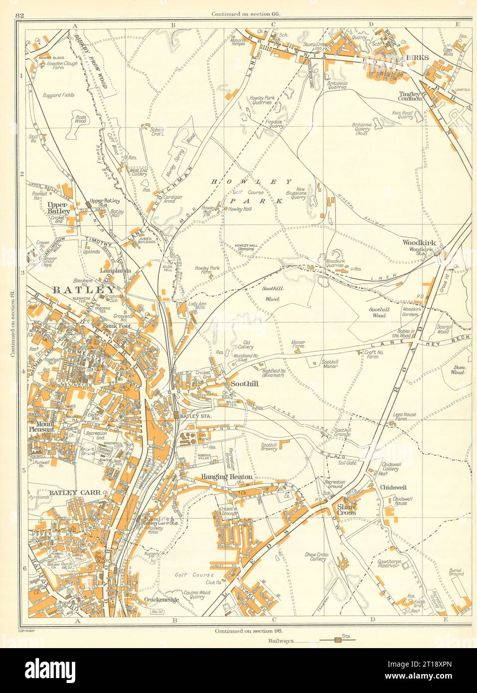 BATLEY Carr Hanging Heaton Soothill Howley Park Birks Chidswell 1935 ...