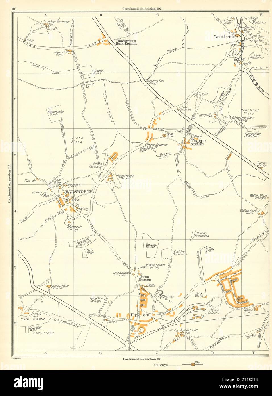 YORKS Upton Badsworth Wentbridge Beacon Covert Carr Wood Thorpe Audlin ...