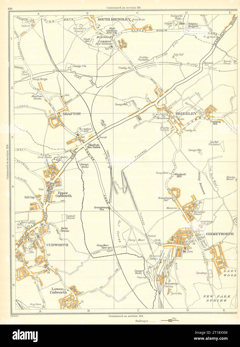 YORKS Shafton Brierley Grimethorpe Cudworth South Hiendley Belle Green ...