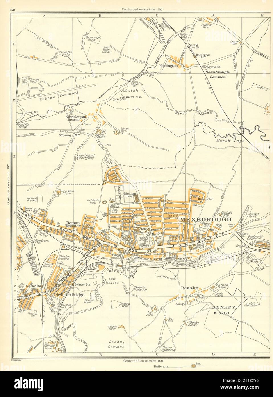 MEXBOROUGH Denaby Main Swinton Bridge Adwick upon Dearne Harlington ...