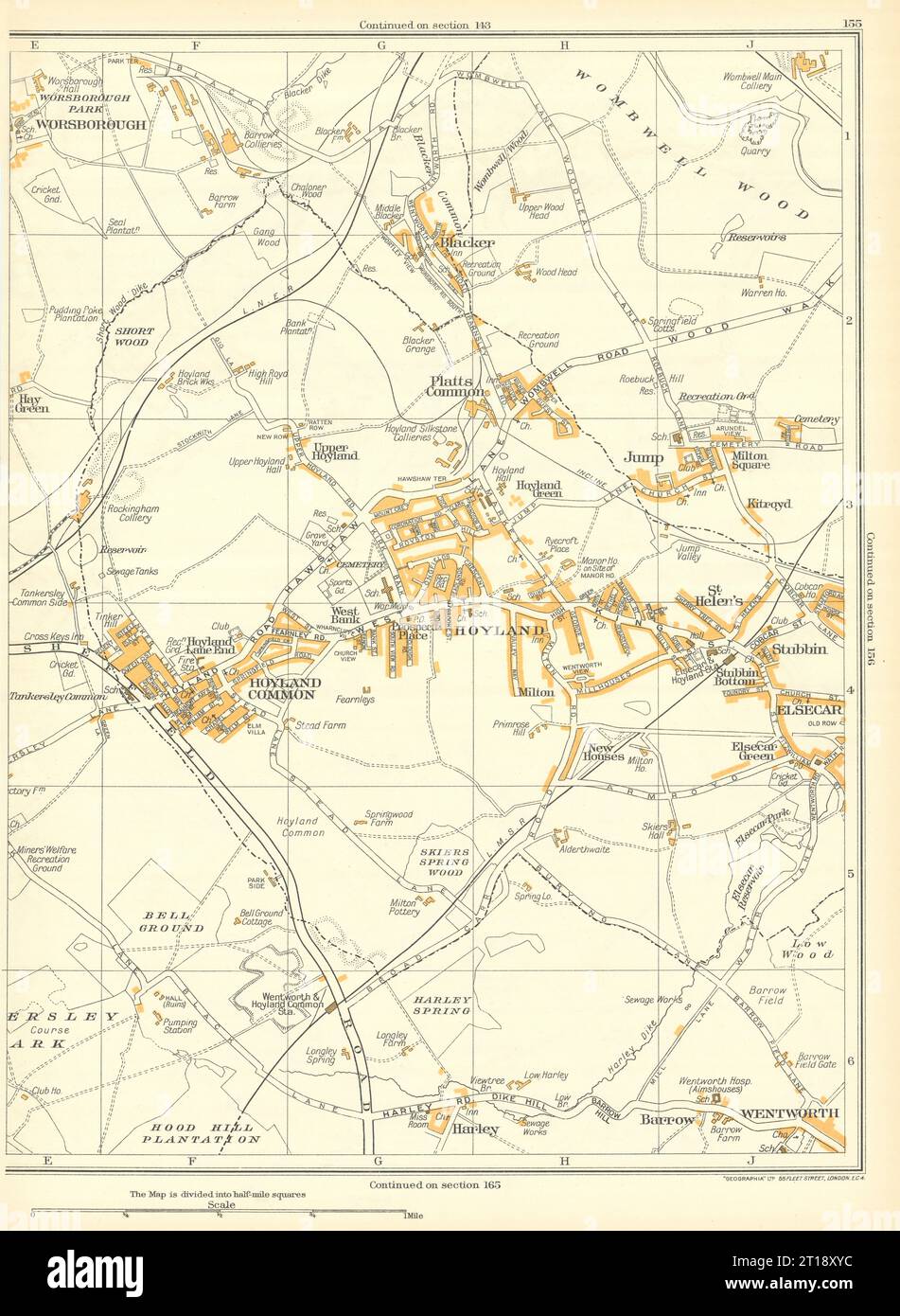 HOYLAND Harley Platts Common Worsborough Elsecar Blacker Hill Stubbin ...
