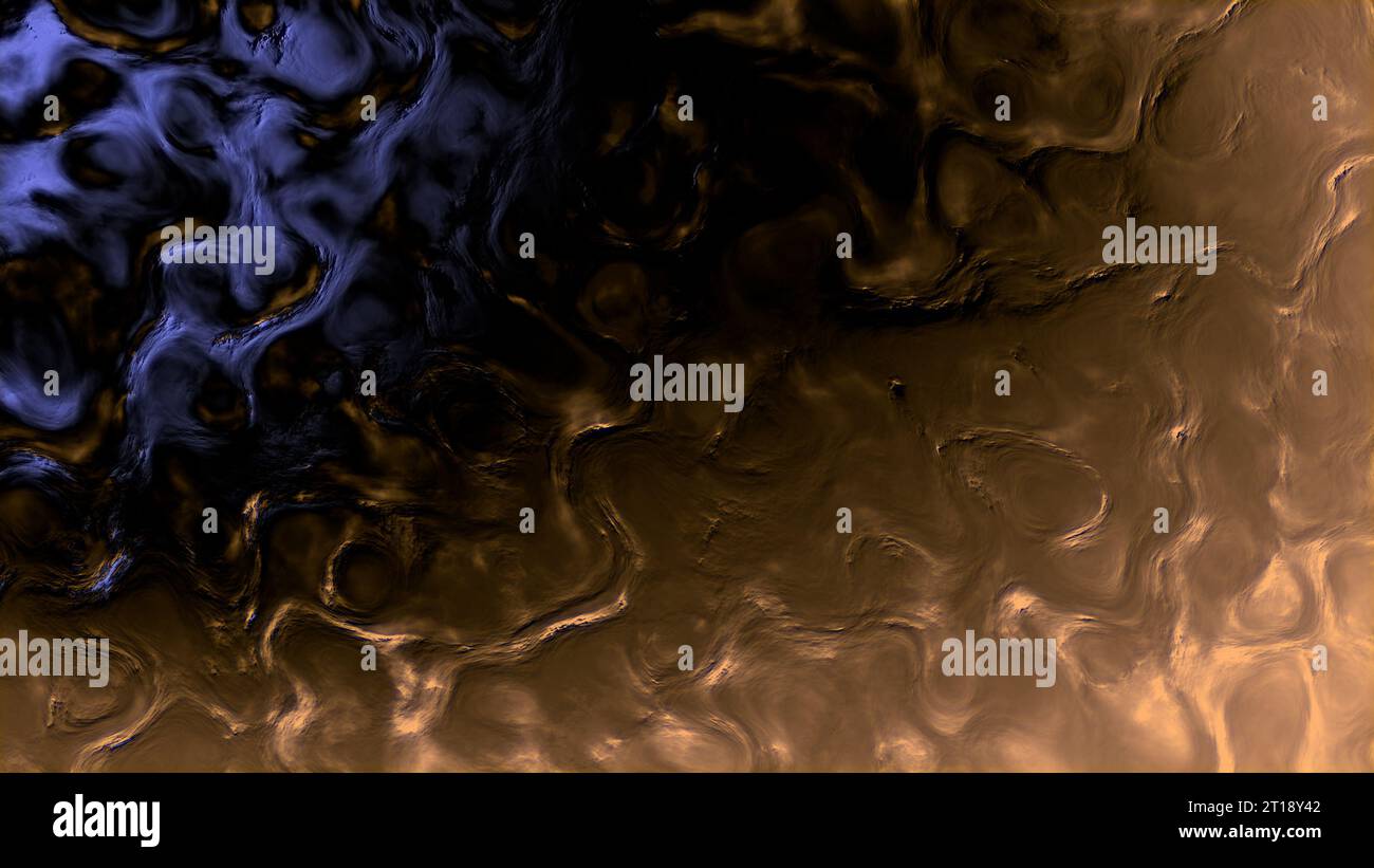 dark purple - orange strange lines relievo - abstract 3D rendering ...