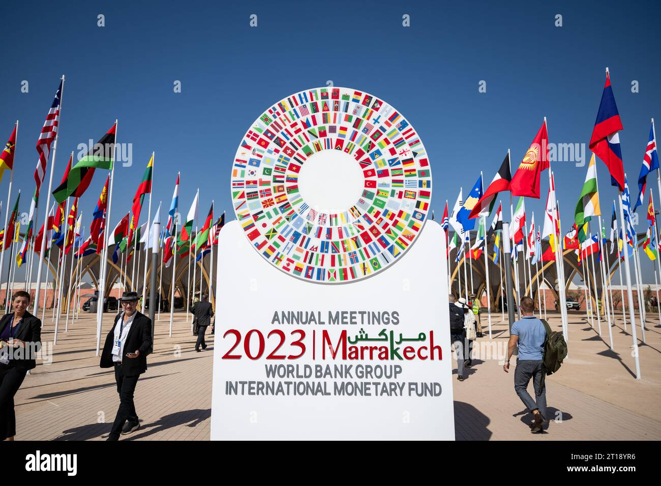 Marrakesch, Morocco. 12th Oct, 2023. At the annual meeting of the ...