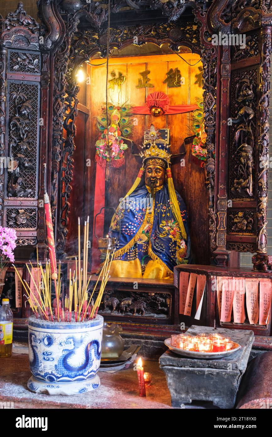 Mon Quan Vuong altar, Thien Hau Pagoda, Ho Chi Minh City, Vietnam Stock ...