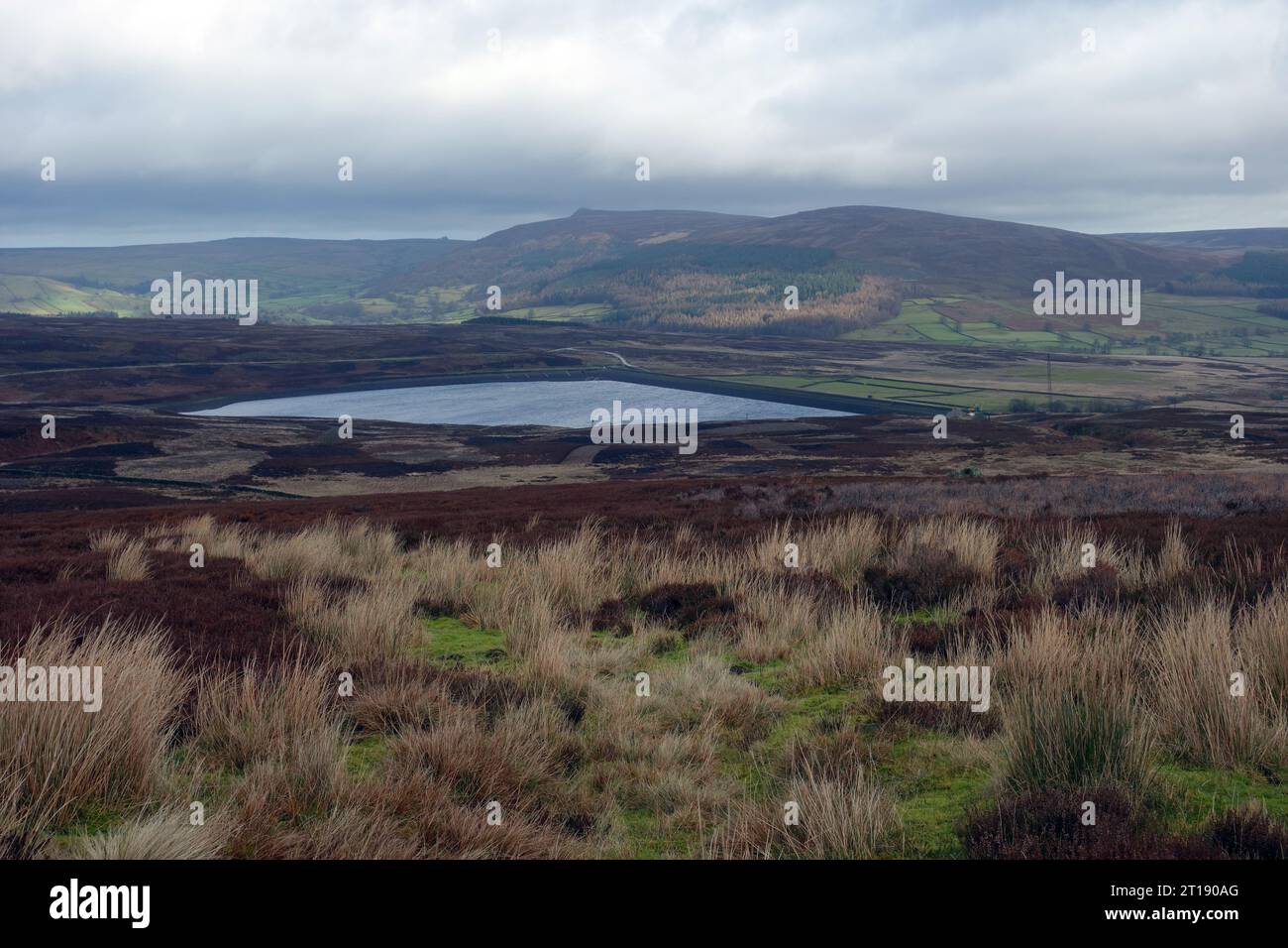 Lower Barden Reservoir and Simon's Seat on Barden Fell from Hutchen ...