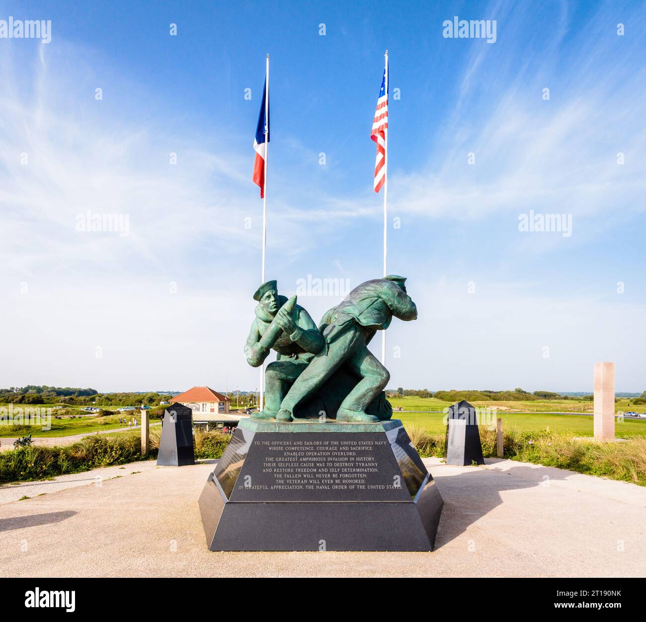 The US Navy monument at Utah Beach in Normandy was designed by american ...
