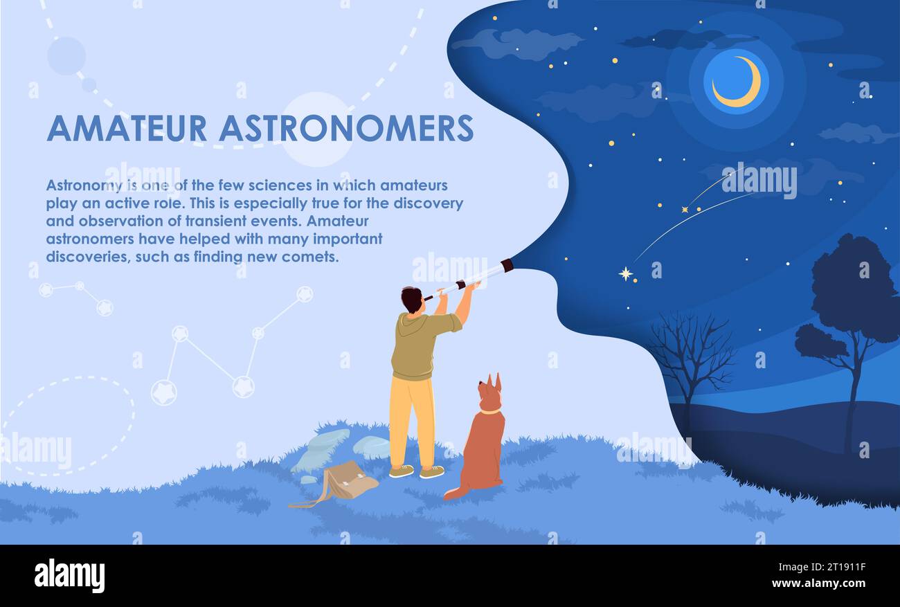 Telescopic comet Stock Vector Images - Alamy