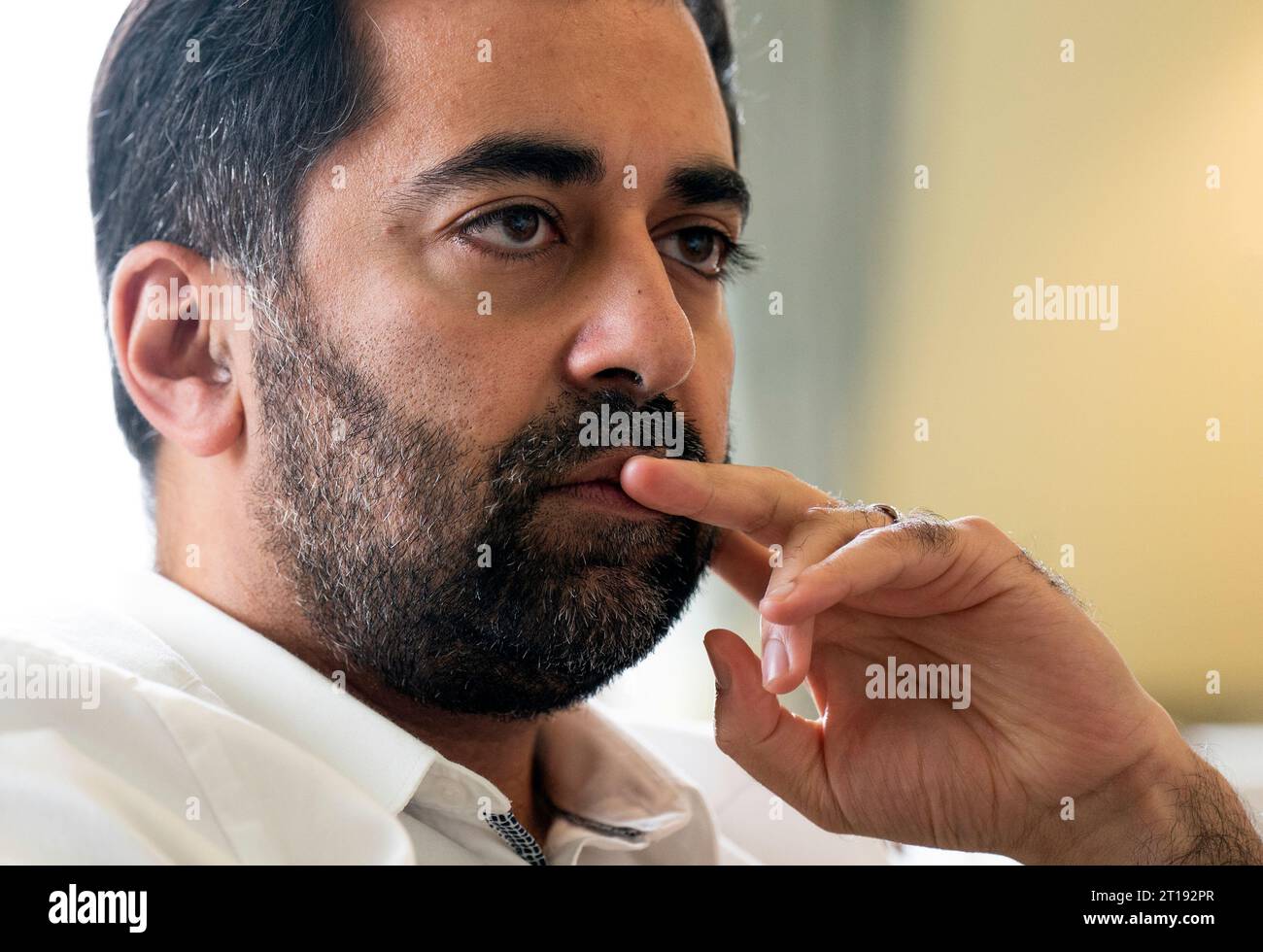 First Minister of Scotland Humza Yousaf, at Bute House in Edinburgh ...