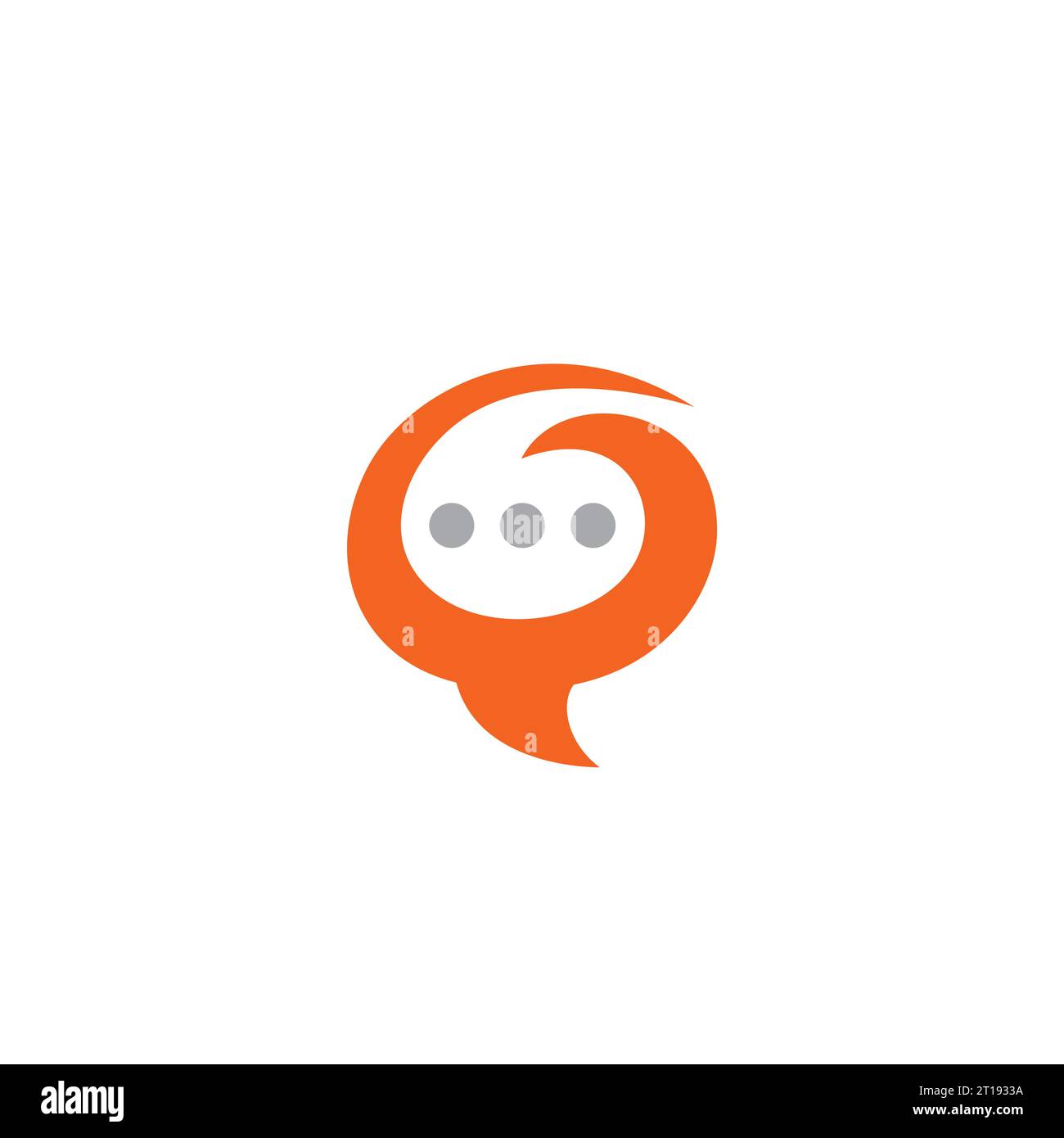 Chat logo design Stock Vector Images - Alamy
