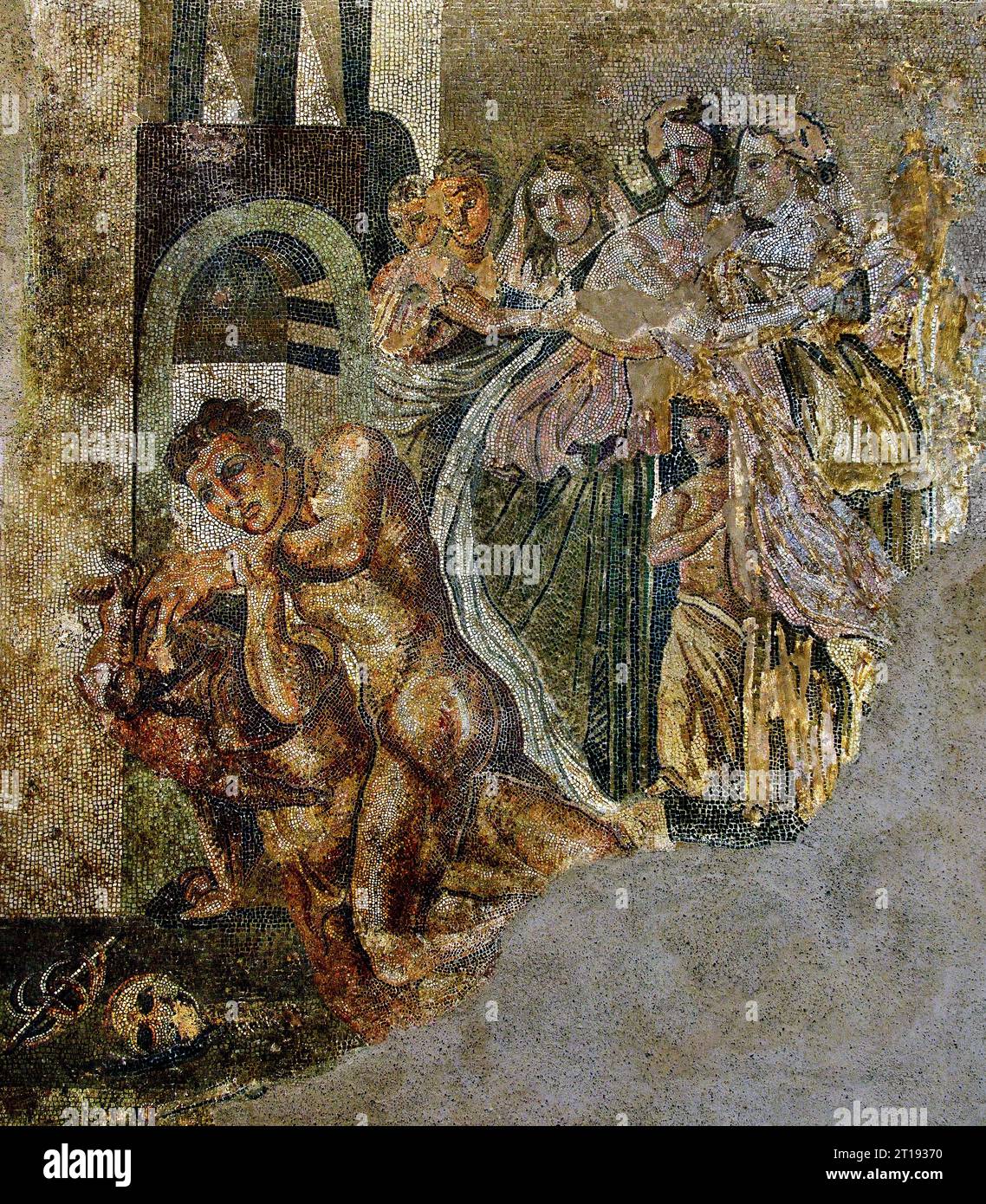 mosaic from Pompeii Roman City is located near Naples in the Campania ...