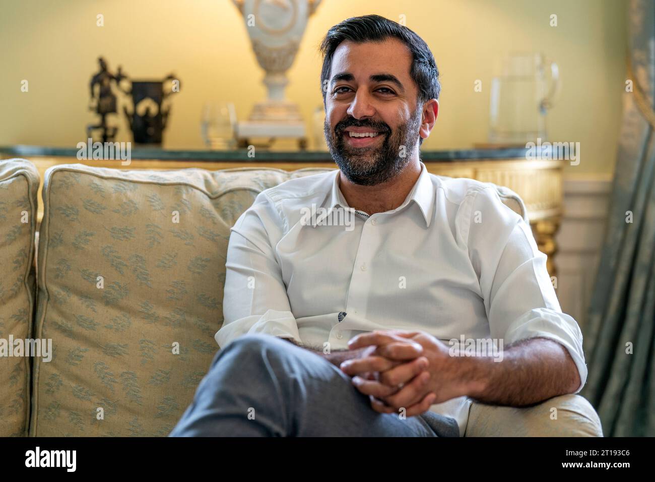 First Minister of Scotland Humza Yousaf, at Bute House in Edinburgh ...
