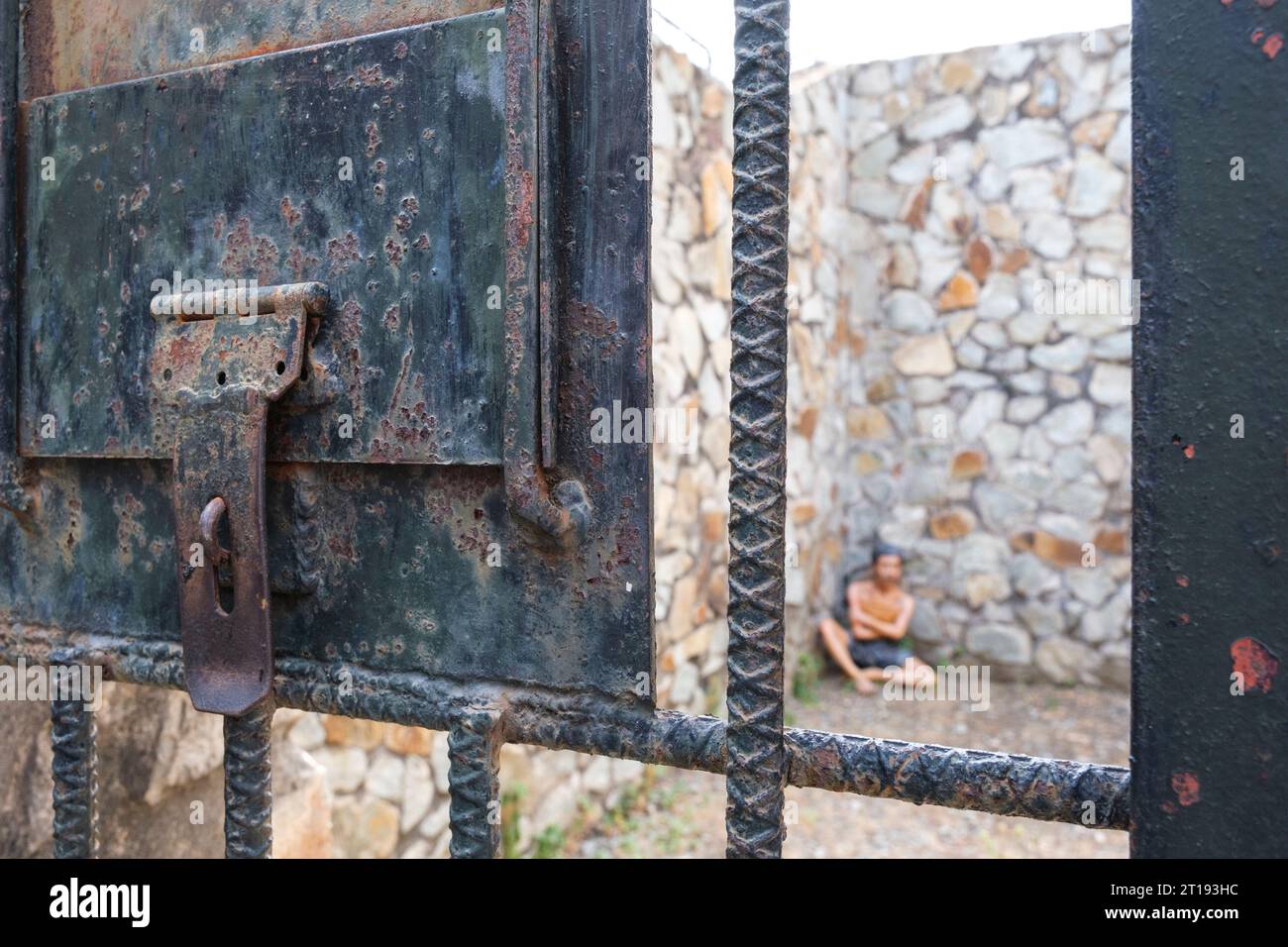 Ho Chi Minh, Vietnam. War Remnants Museum. Tiger Cage French Colonial ...