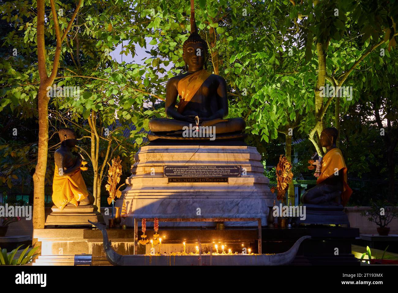 A Small Religious Shrine In The Benjakitti Park Bangkok, Thailand Stock ...