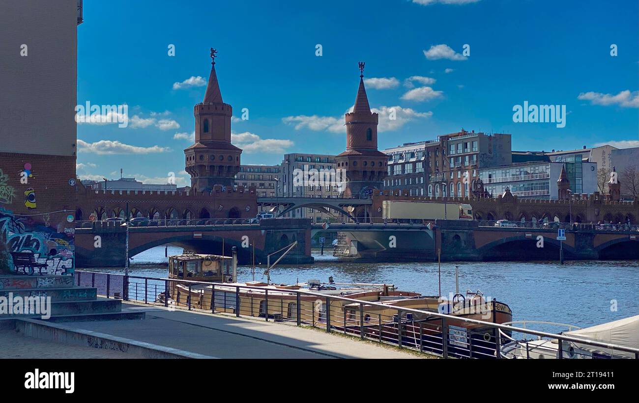 The Oberbaum Bridge is a double-deck bridge crossing Berlin, Germany's ...