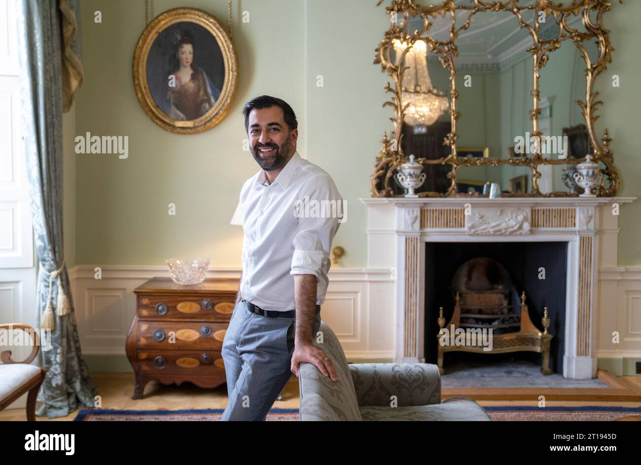 First Minister of Scotland Humza Yousaf, at Bute House in Edinburgh ...