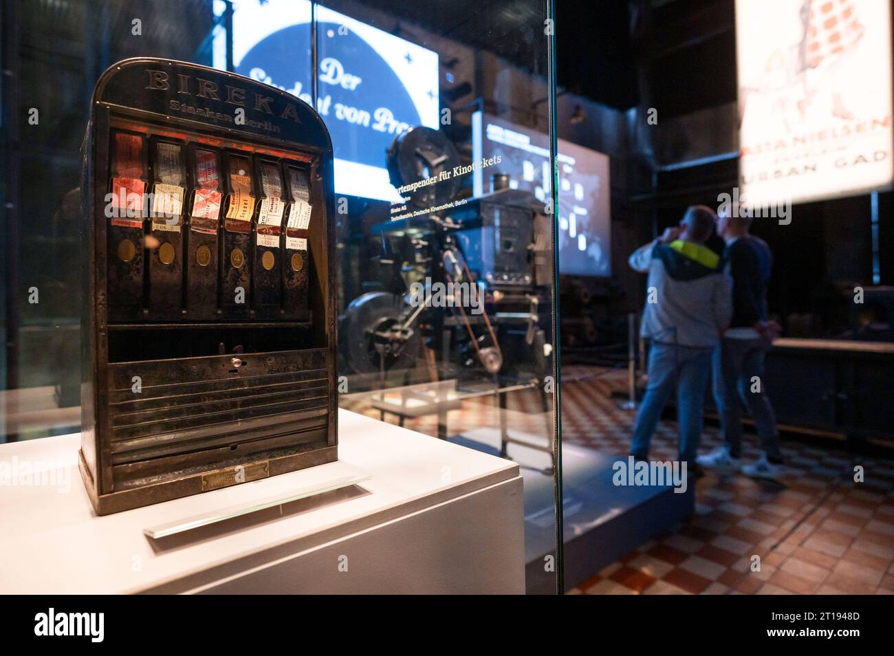 12 October 2023, Saarland, Völklingen: A vending machine for movie ...