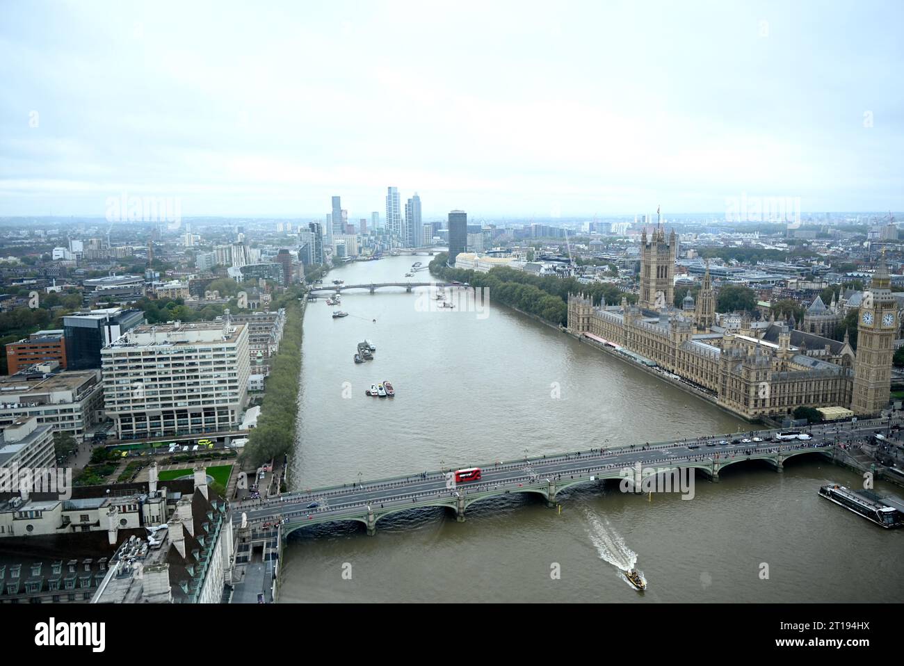 Views of Westminster from the London Eye Stock Photo - Alamy