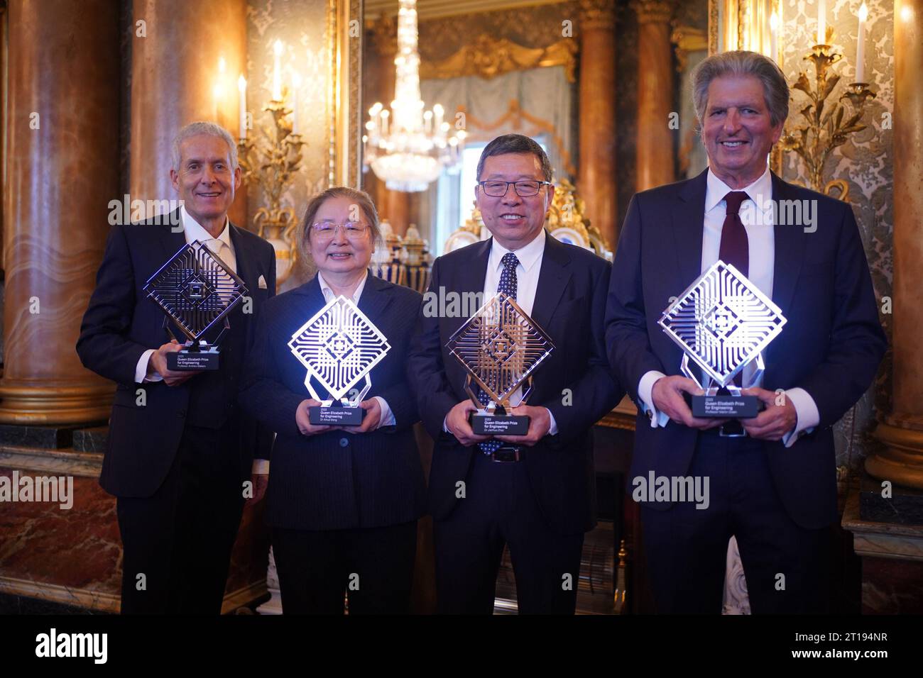 (left to right) Professor Andrew Blakers, Dr Aihua Wang, Dr Jianhua ...