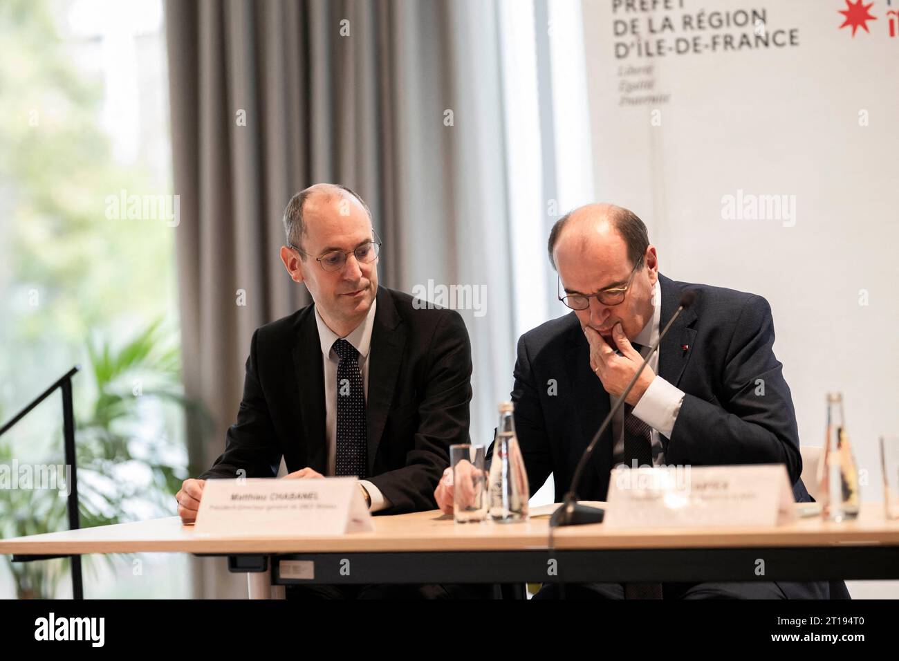 Matthieu Chabanel (SNCF Réseau), Jean Castex (RATP), Valerie Pecresse ...