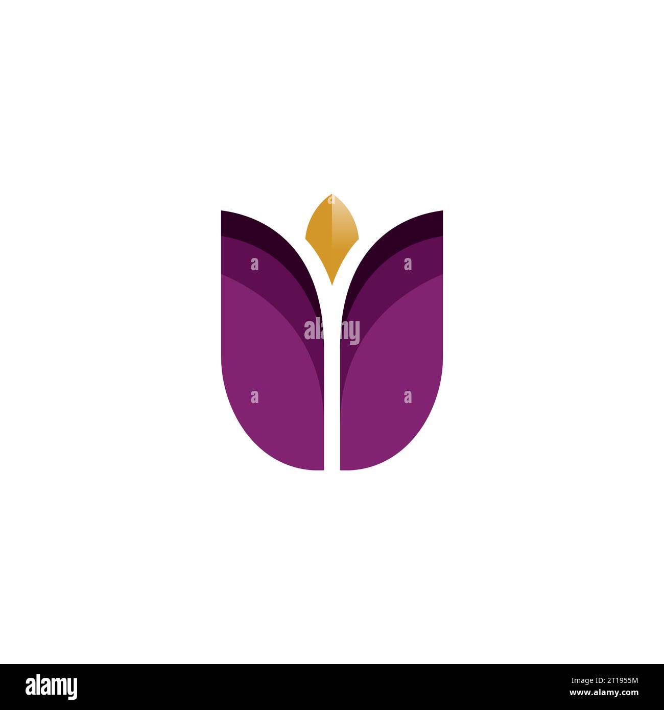 Elegant flower symbol Cut Out Stock Images & Pictures - Alamy