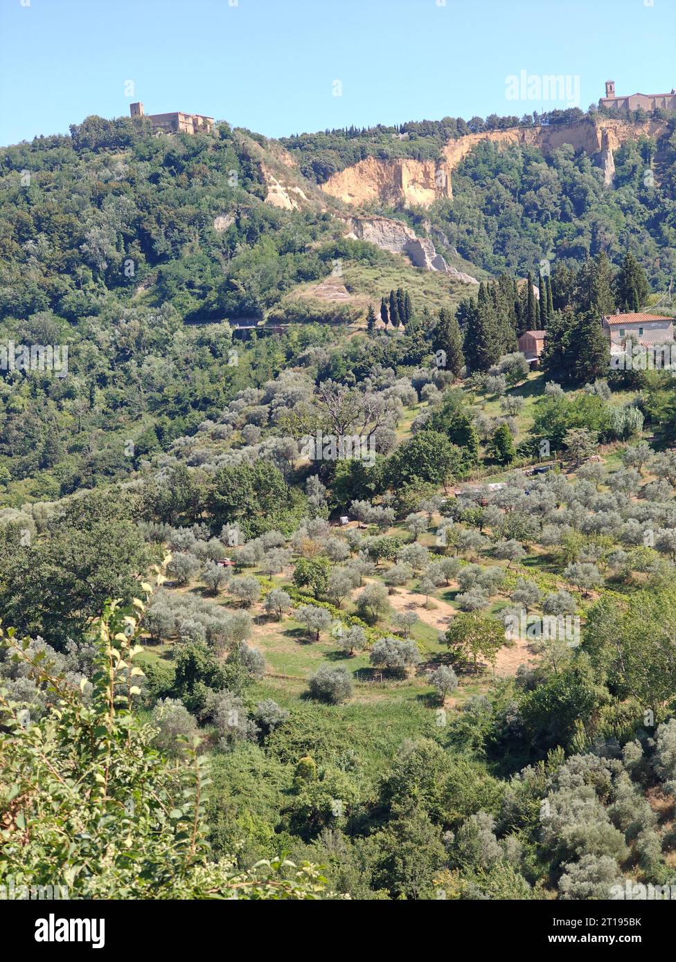 Tuscany, Volterra town skyline, church and panorama view Stock Photo ...