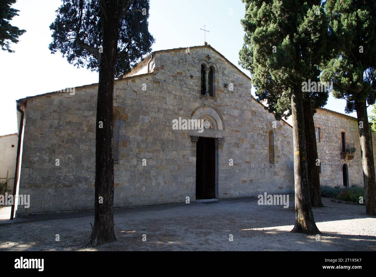 The Pieve of Santa Maria Assunta a Cellole. Church located in Pancole ...