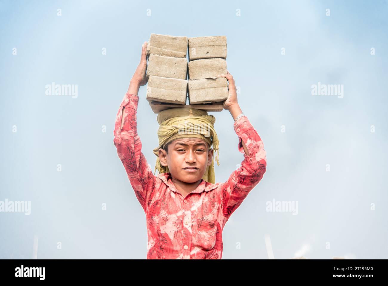 Brick-chipping is common in Bangladesh. Many children work as chippers ...