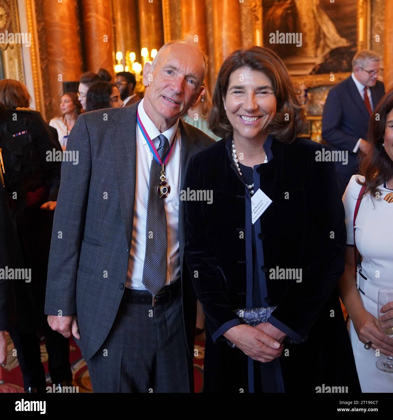 Tim Berners-Lee and his wife Rosemary Blaire Leith, also known as Lady Berners-Lee, during a ...