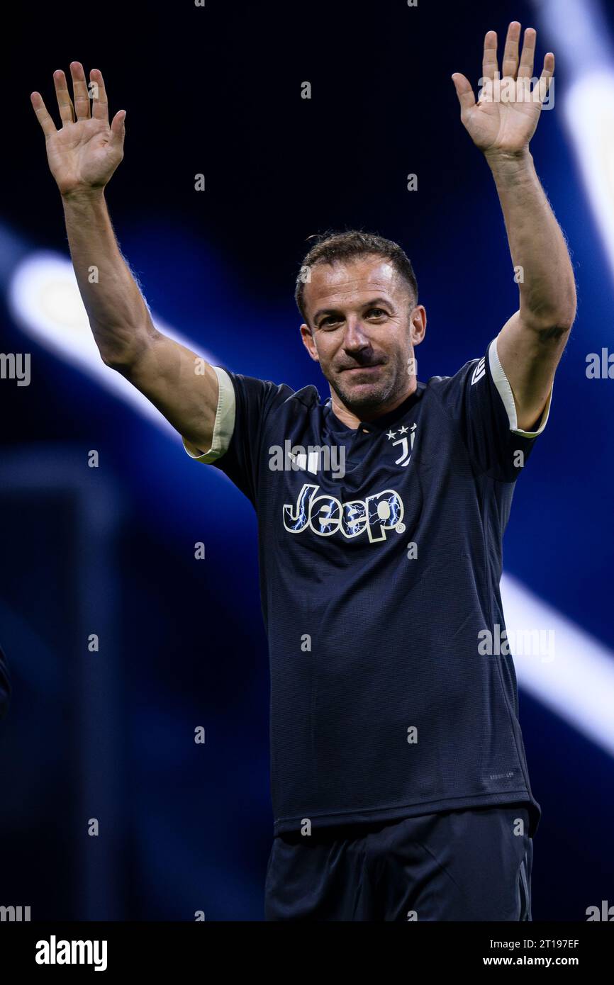 Alesandro Del Piero gestures during the 'Together, a Black & White Show ...