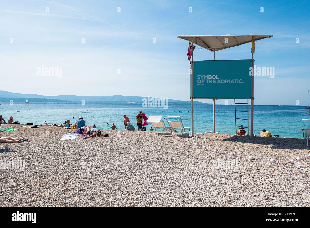 Golden Cape, beach, island of Brac, Nature Protected Area, sea ...