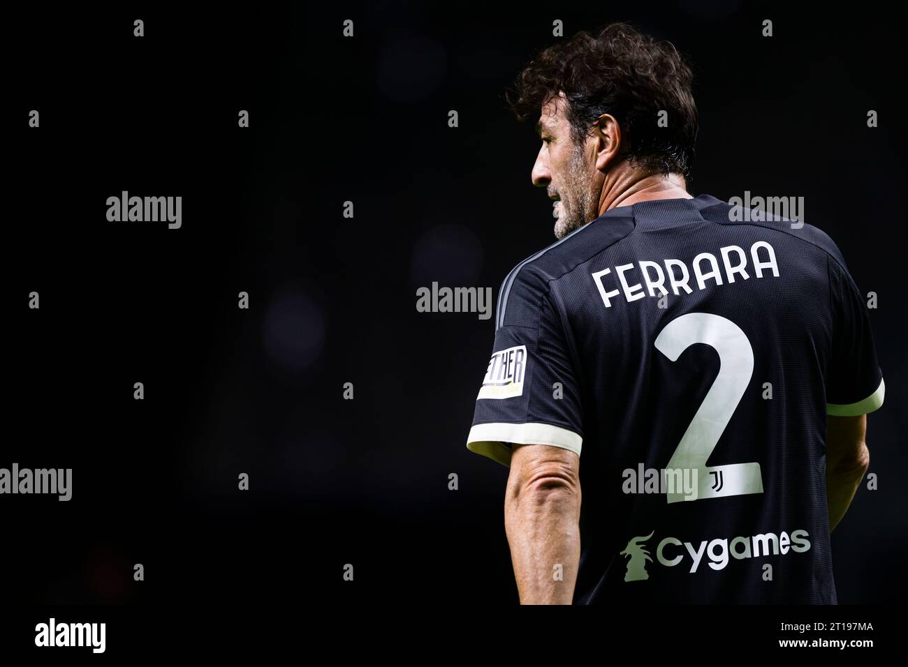 Ciro Ferrara looks on during the 'Together, a Black & White Show', an ...
