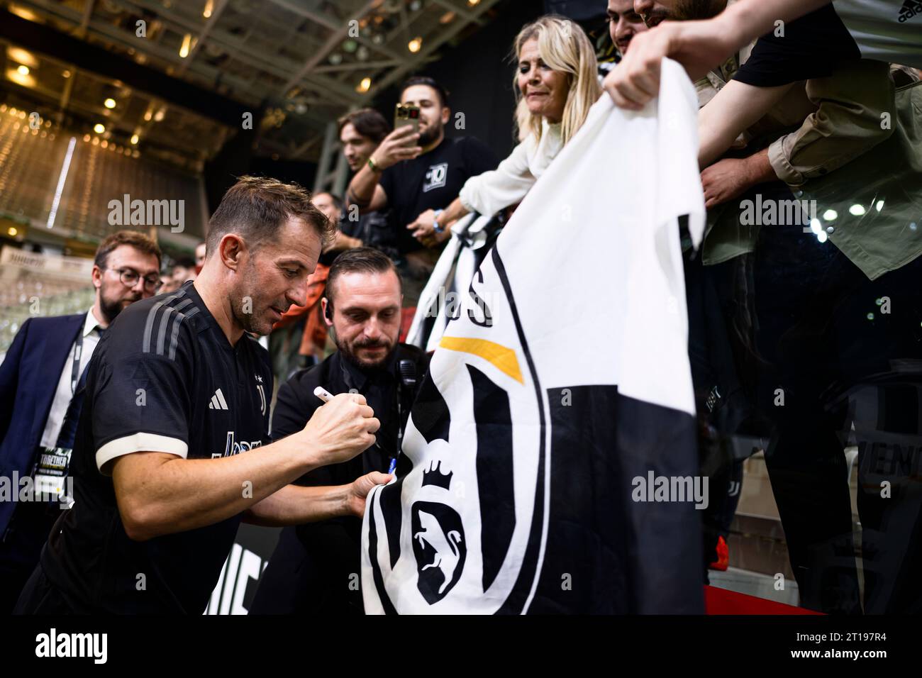 Alessandro Del Piero signs autographs at the end of the 'Together, a ...