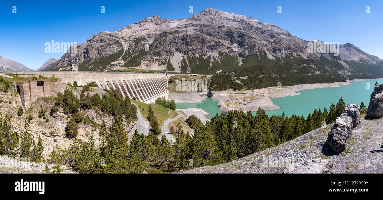 Lake Cancano and the upper San Giacomo lake, Stelvio National Park ...