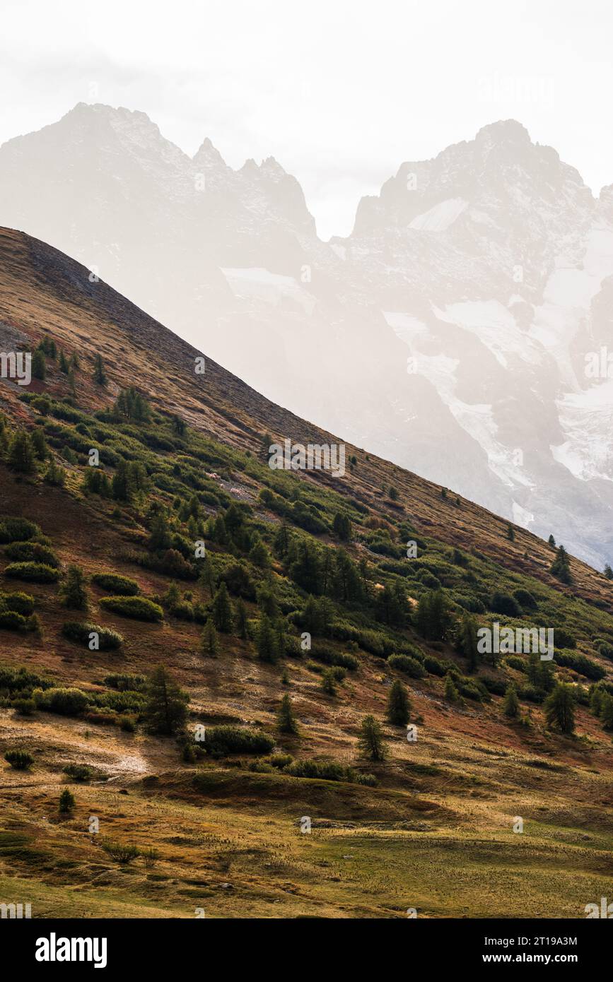 Mont Genevre pass route, italian/french alps Stock Photo - Alamy
