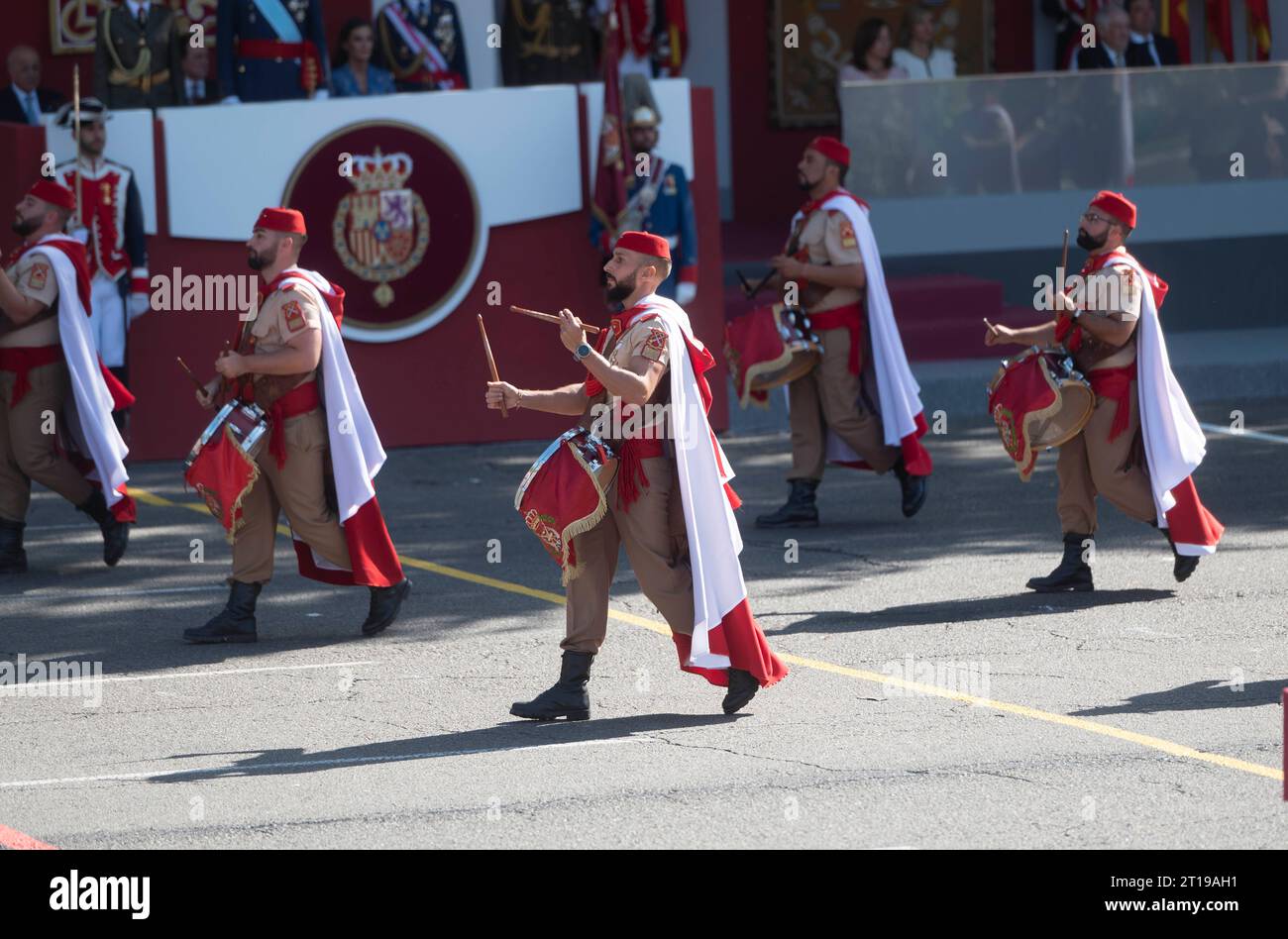 The Regulares during the parade of October 12 'National Holiday Day ...