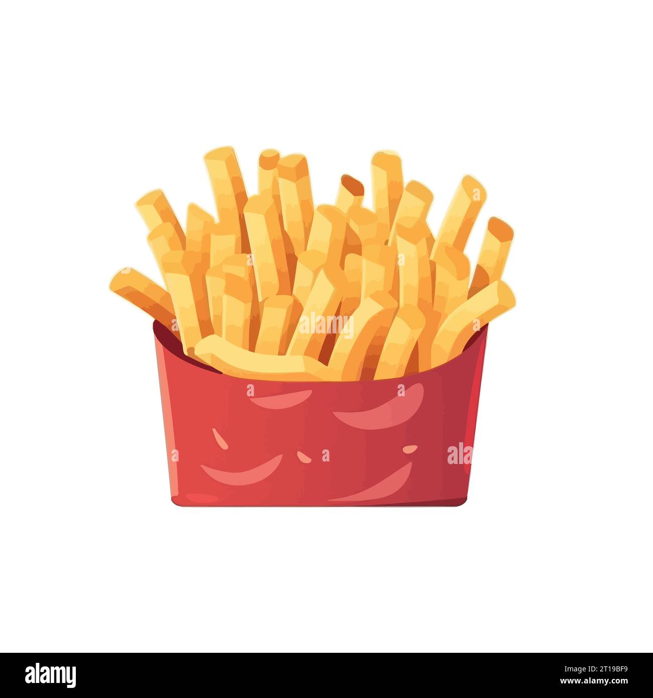 Cartoon Bowl Of French Fries