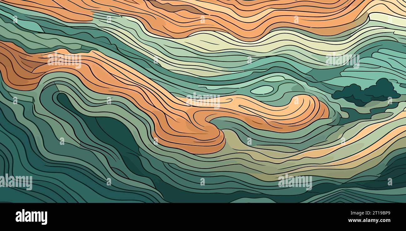 Topographic map patterns, topography line map. Flat background vector illustration Stock Vector ...