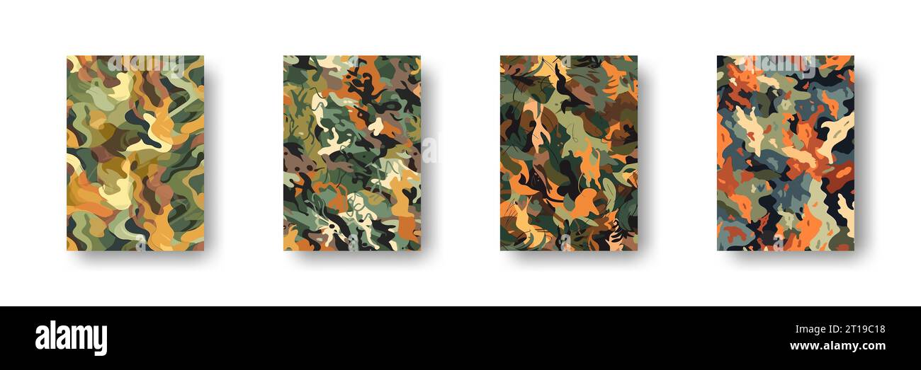 Set military pattern Stock Vector Images - Alamy