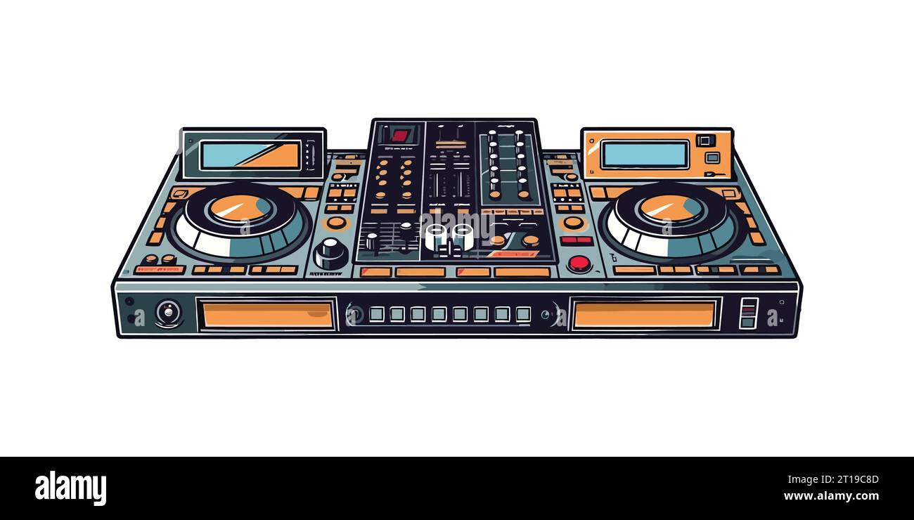 Cartoon Dj Mixer