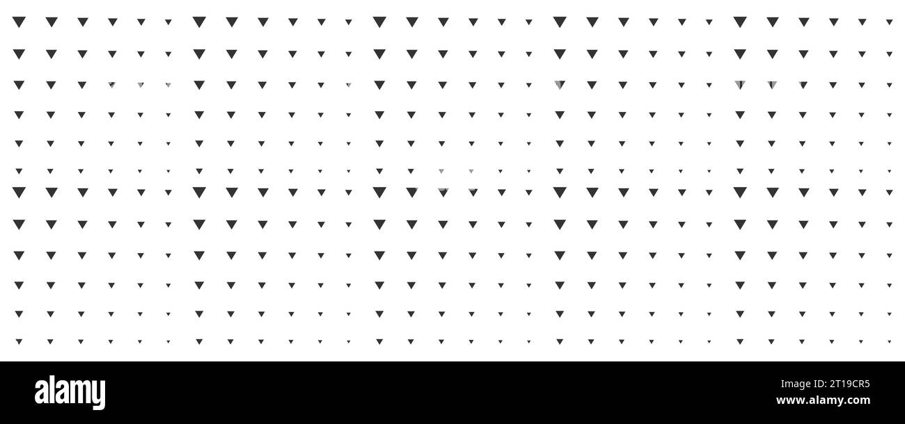Halftone gradient of triangle background. Simple pattern vector ...