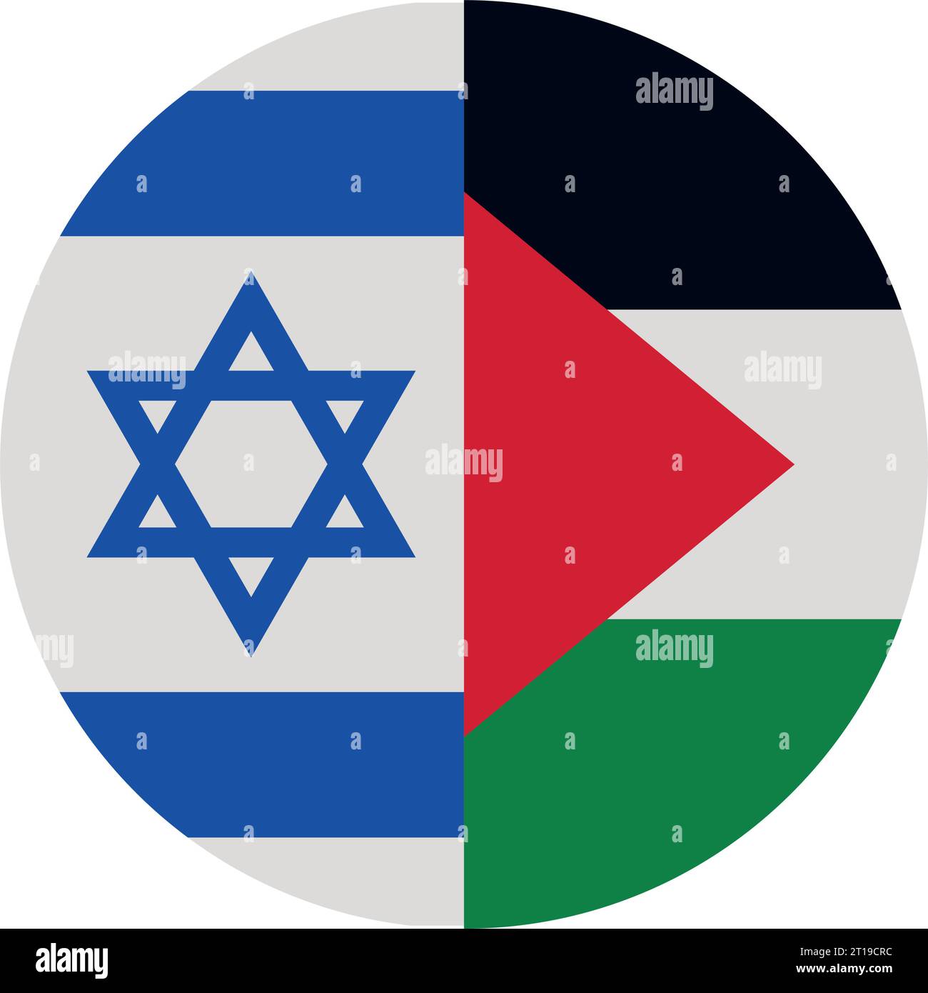 israel and palestine flags sticker Stock Vector Image & Art - Alamy