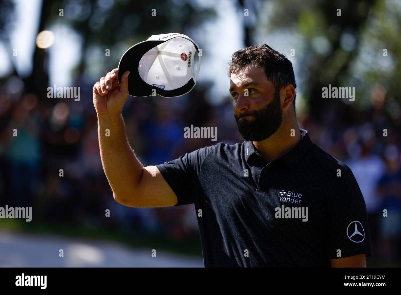 Jon Rahm of Spain gestures during Acciona Open de Espana, Round 1, Golf ...