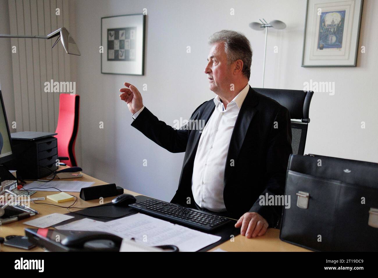 Berlin, Germany. 11th Oct, 2023. Claus Weselsky, Chairman of the German ...