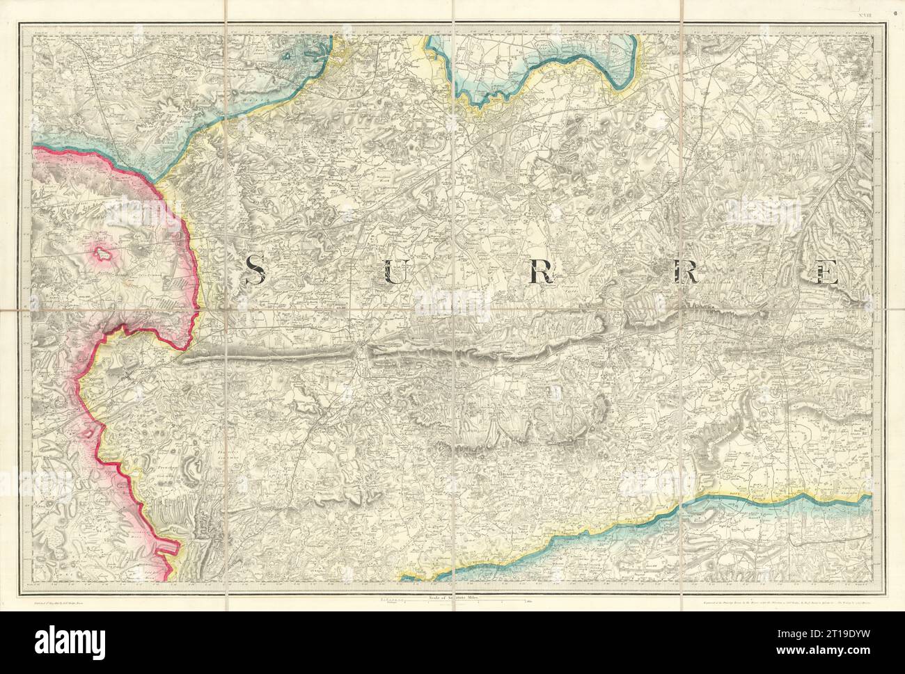 Farnham surrey map hi-res stock photography and images - Alamy